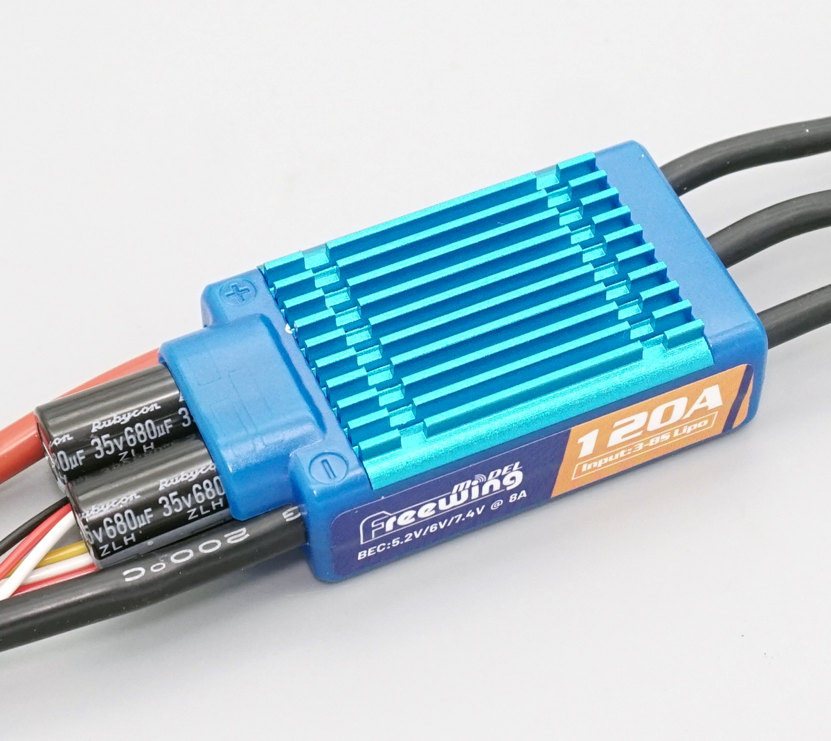 Freewing 120A HV Brushless ESC With 8A UBEC & Reverse Brake Function